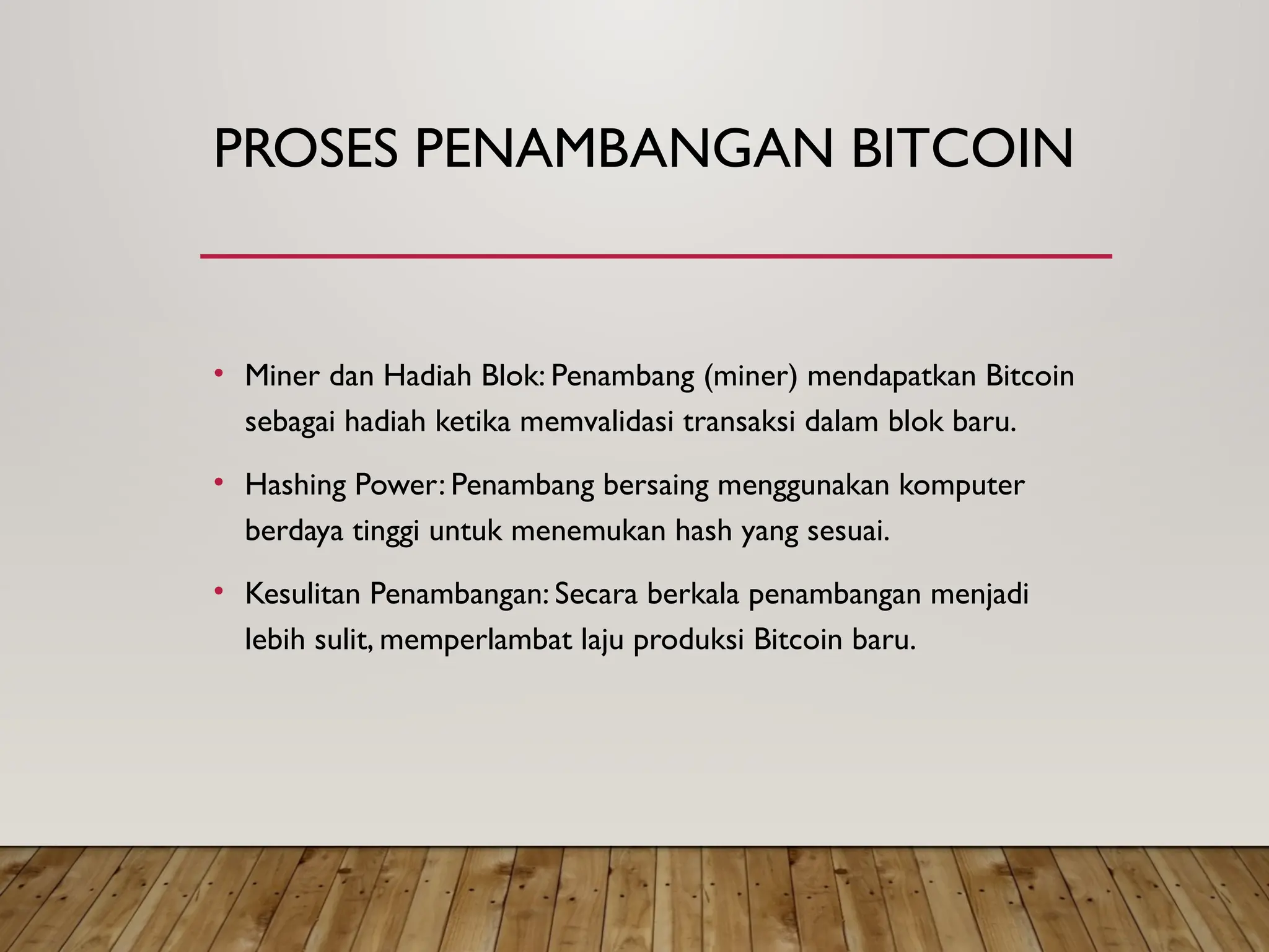 Pengenalan Teknologi Bitcoin : Sejarah, Cara Kerja, dan Prospek Masa Depan | PPTX