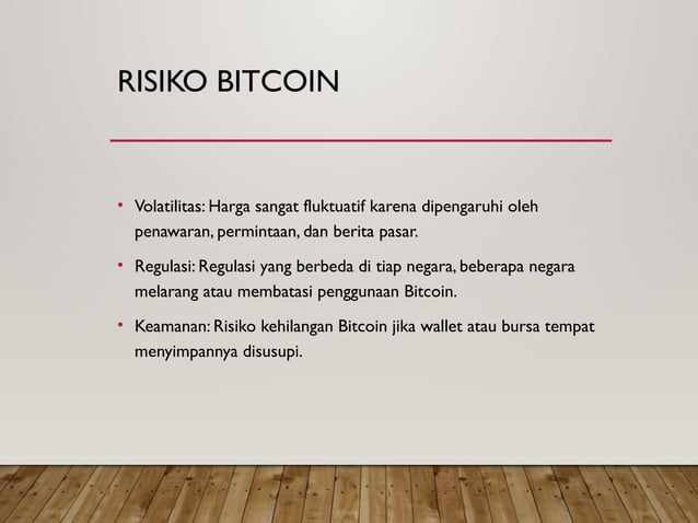 Pengenalan Teknologi Bitcoin : Sejarah, Cara Kerja, dan Prospek Masa Depan | PPTX
