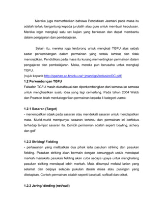 Pengenalan tgfu | DOCX