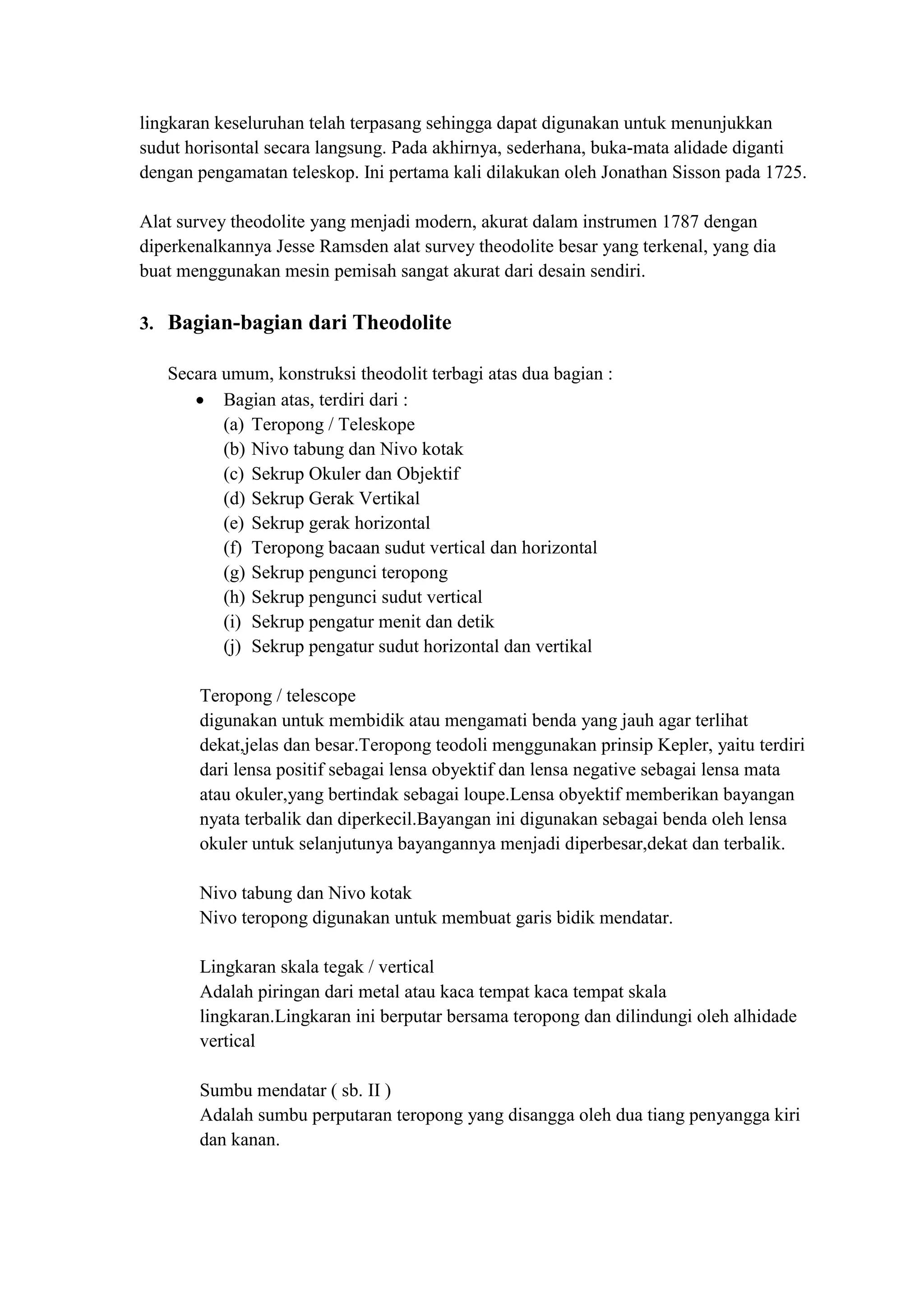 Pengenalan theodolit | PDF