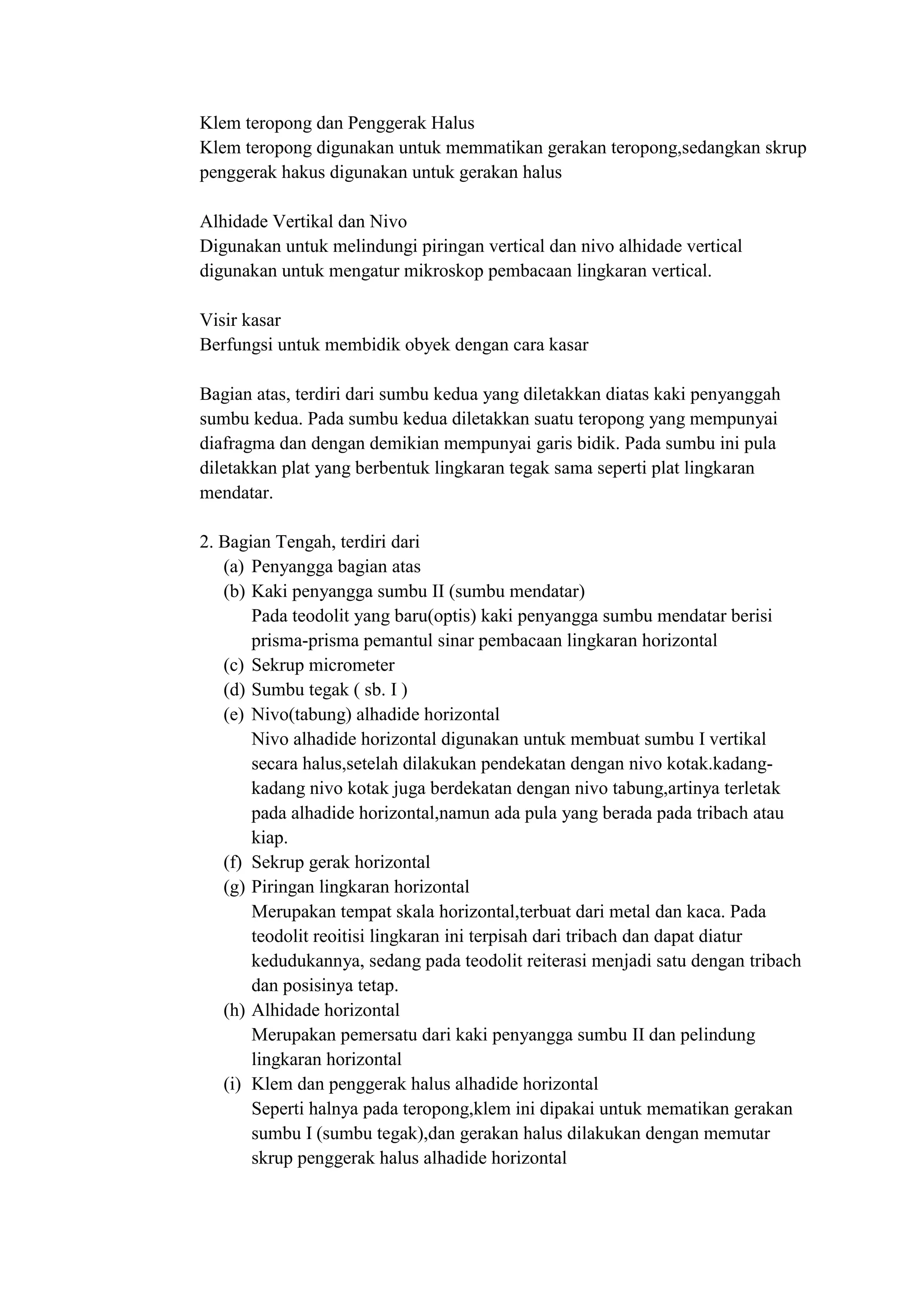Pengenalan theodolit | PDF