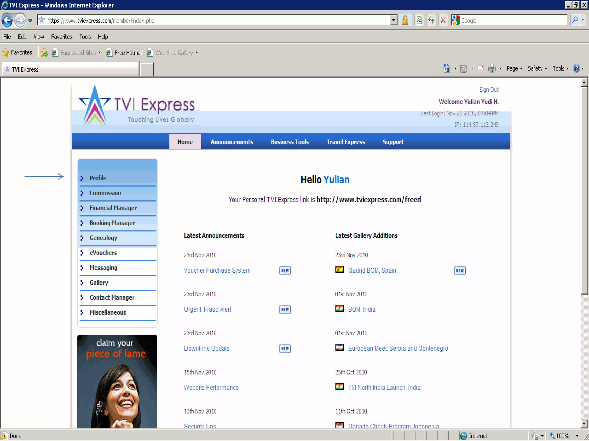 Pengenalan web tvi express | PPTX