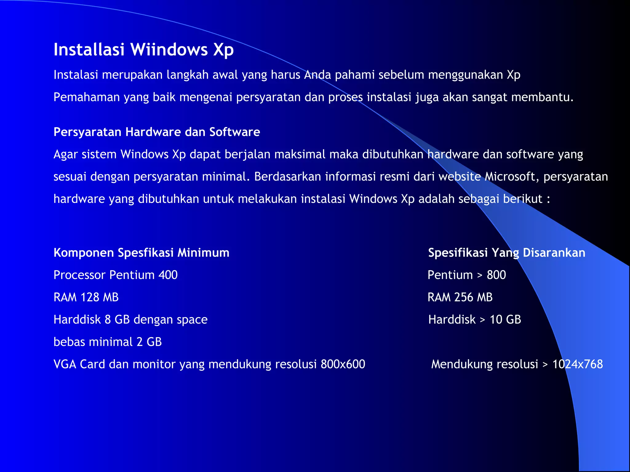 Pengenalan Windows Xp | PPT