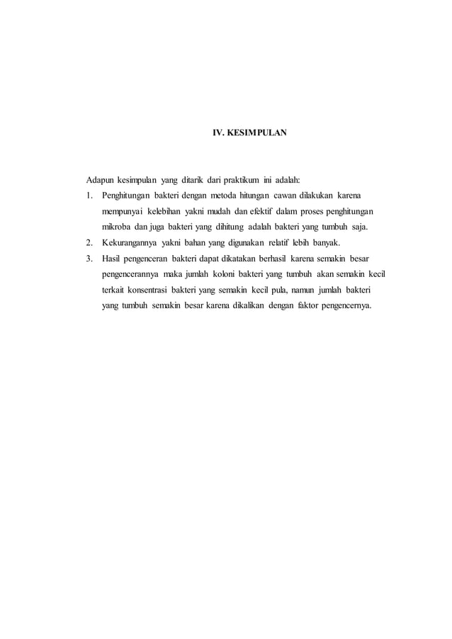 Pengenceran berseri dan perhitungan mikroba secara tidak langsung ...