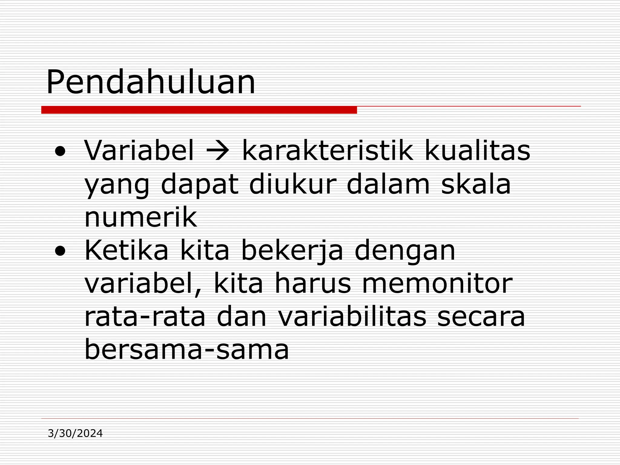 Pengendalian kualitas statistik peta kontrol data variable | PPT