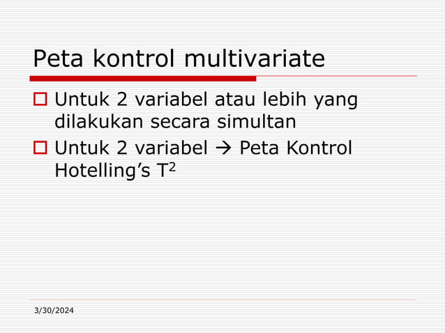 Pengendalian kualitas statistik peta kontrol data variable | PPT