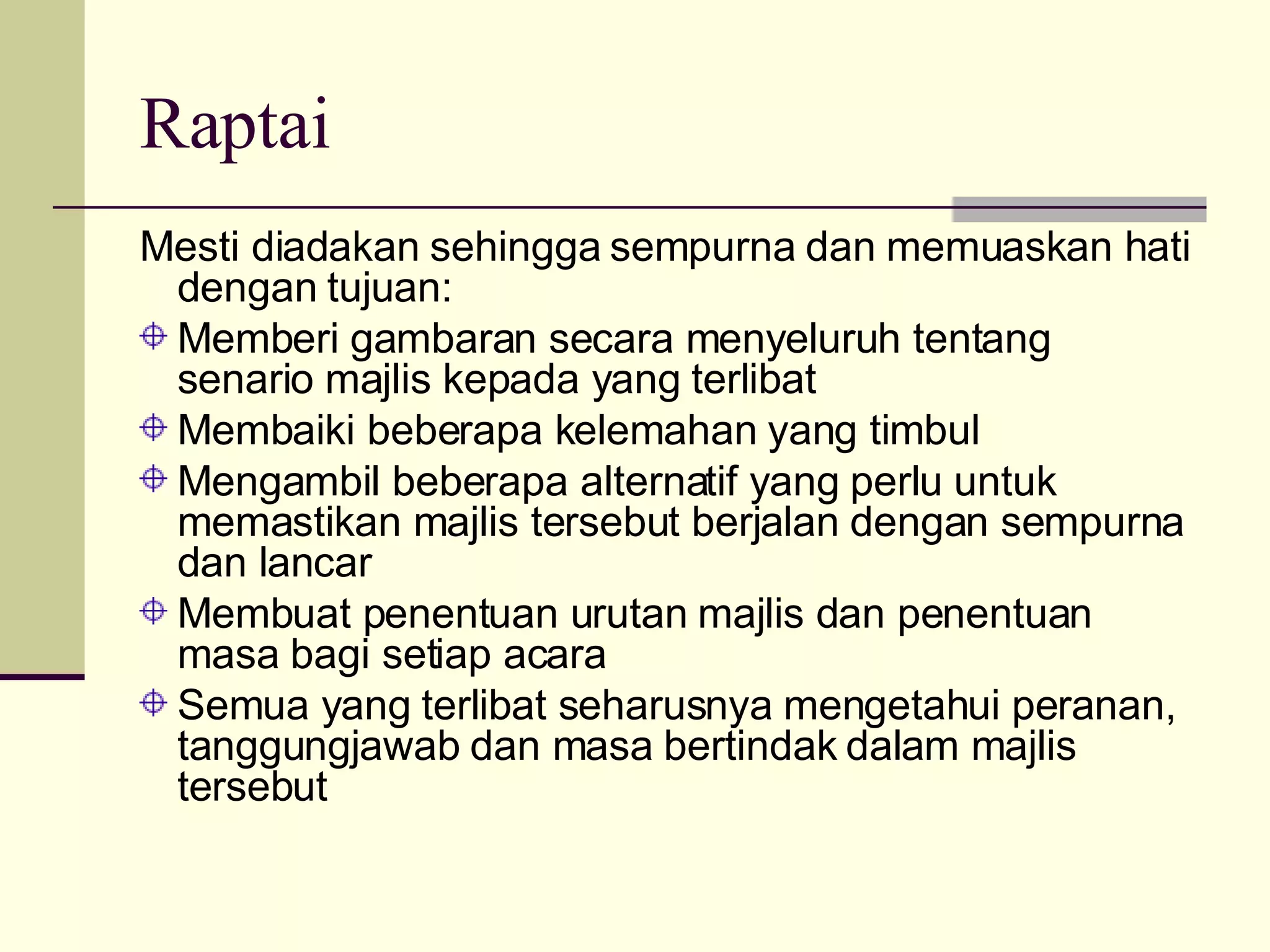 Pengendalian Majlis Rasmi | PPT