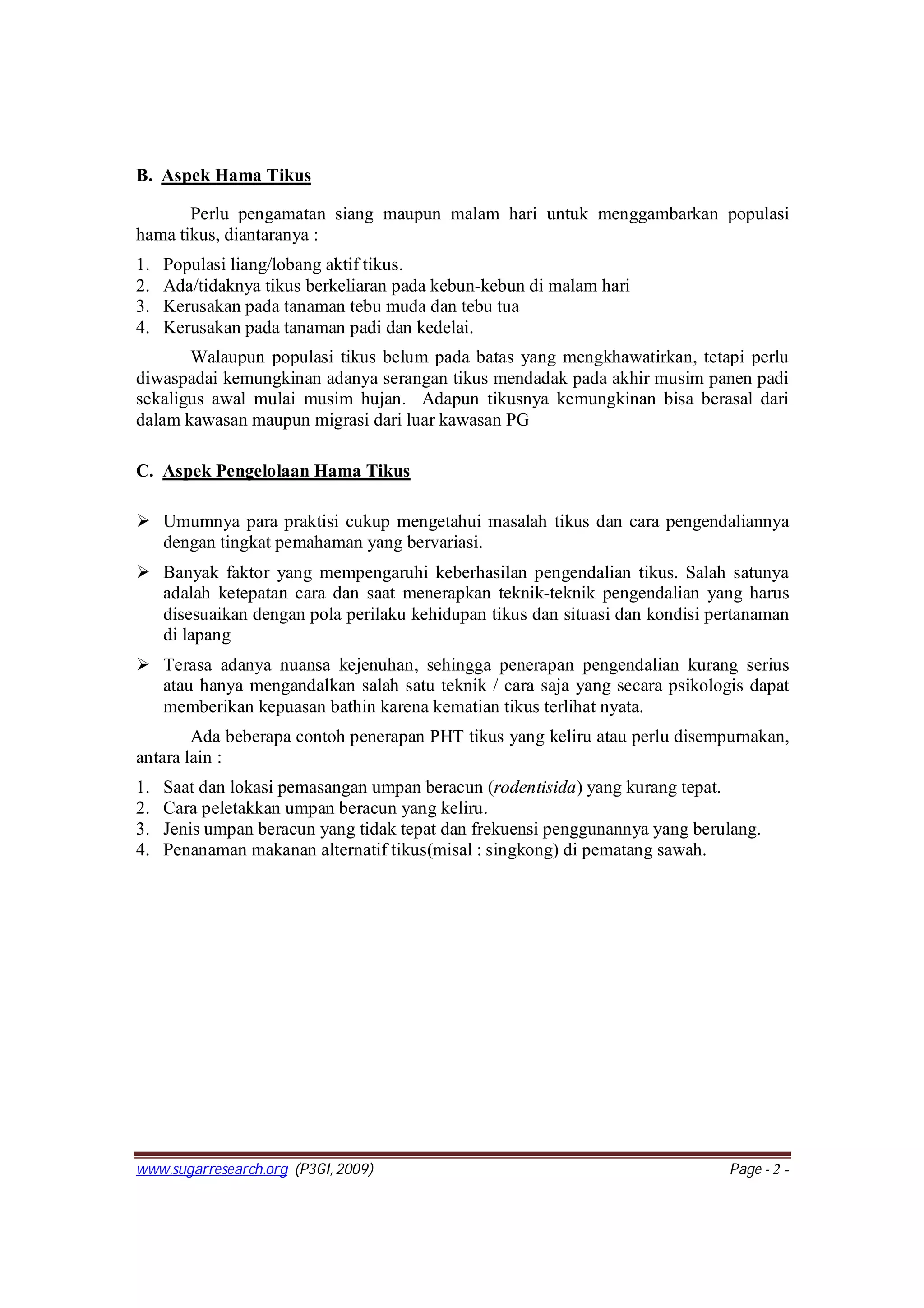 Pengendalian tikus | PDF