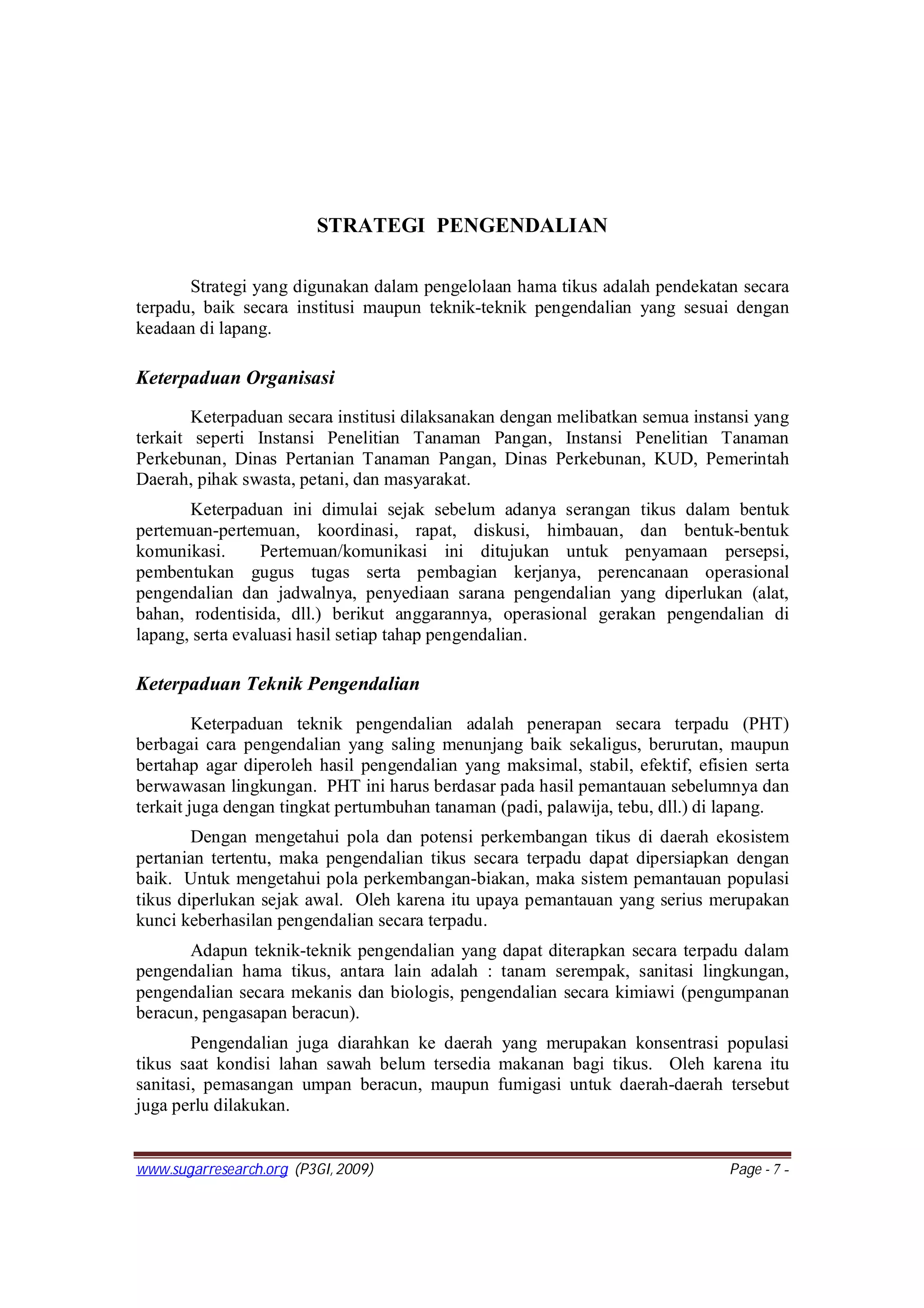 Pengendalian tikus | PDF