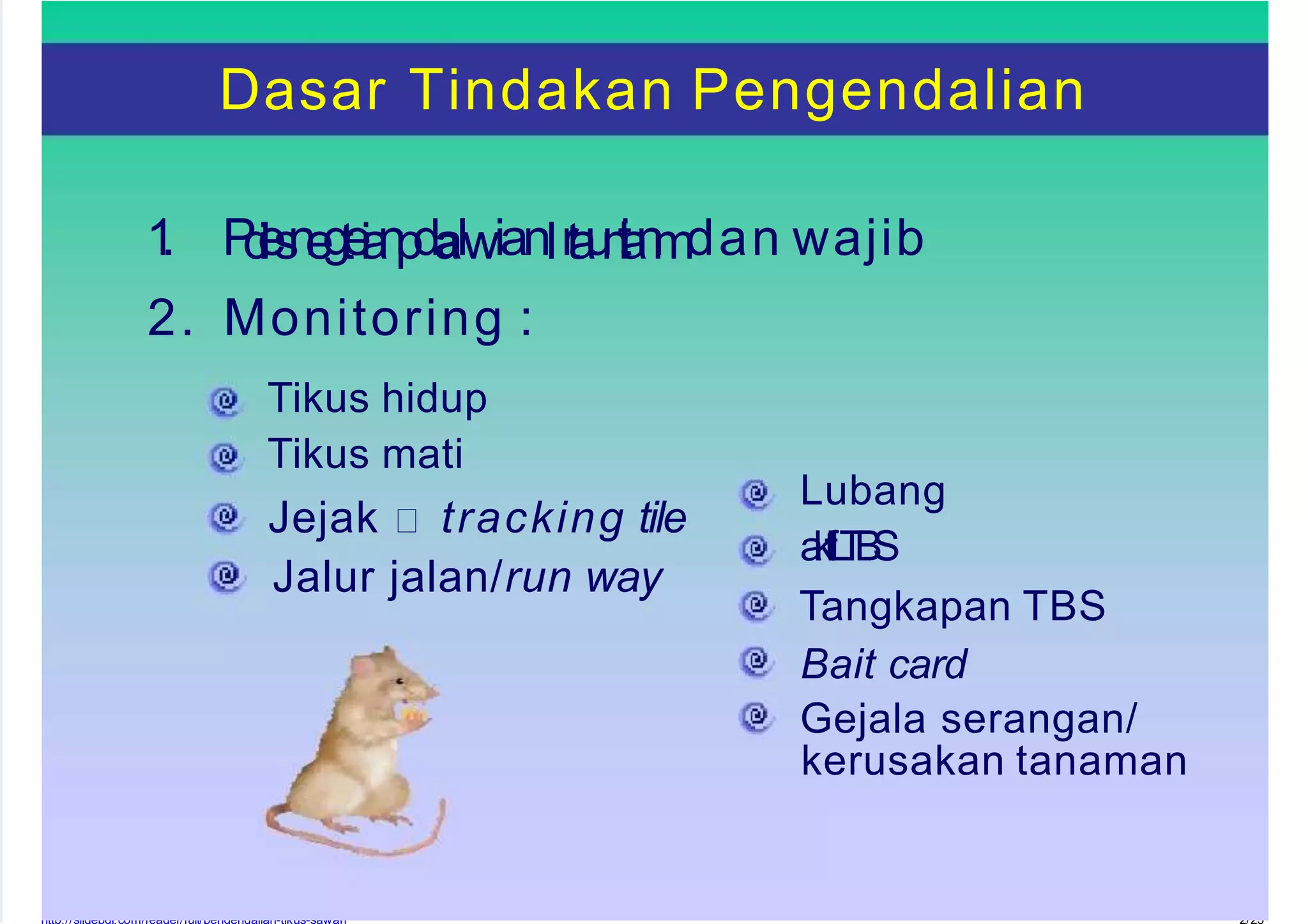 Pengendalian tikus-sawah | PPTX