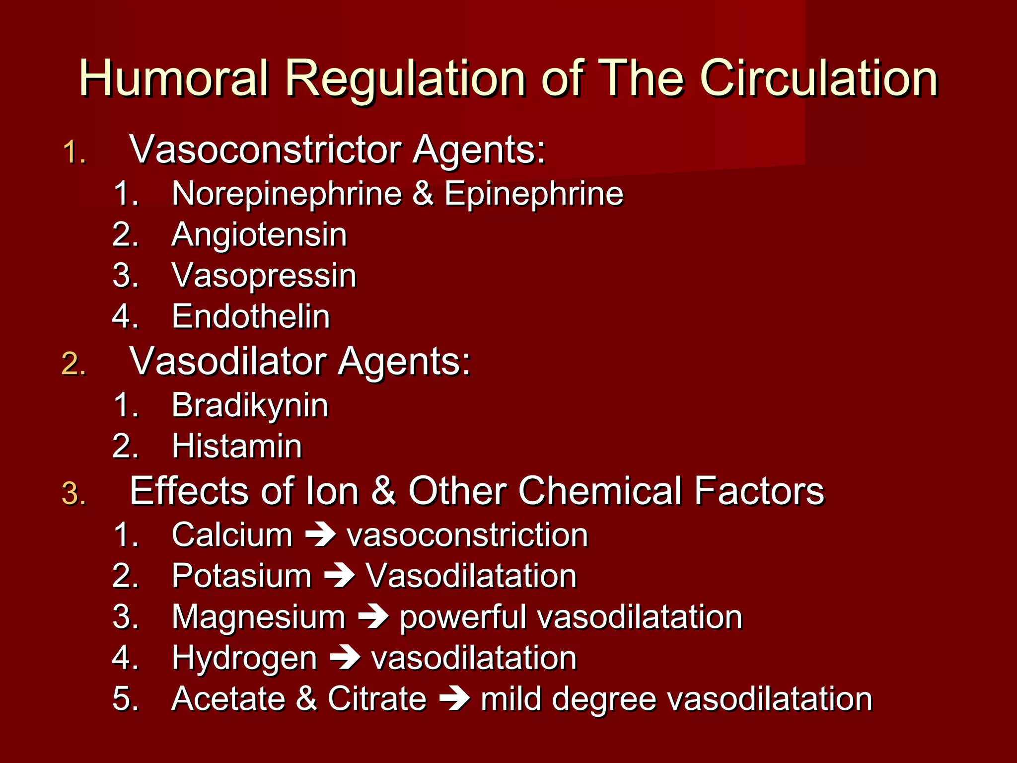 Pengendalian aliran darah | PPT