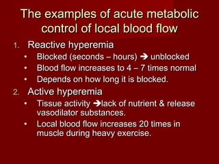 Pengendalian aliran darah | PPT