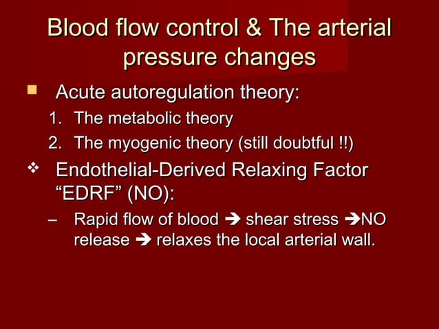 Pengendalian aliran darah | PPT