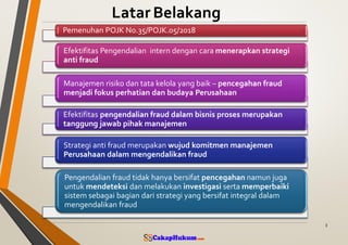 Pengendalian Fraud & Strategi Anti Fraud Multifinance | PDF