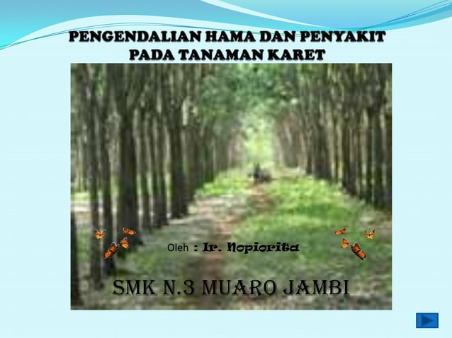 Pengendalian hama dan penyakit pada tanaman karet | PPTX