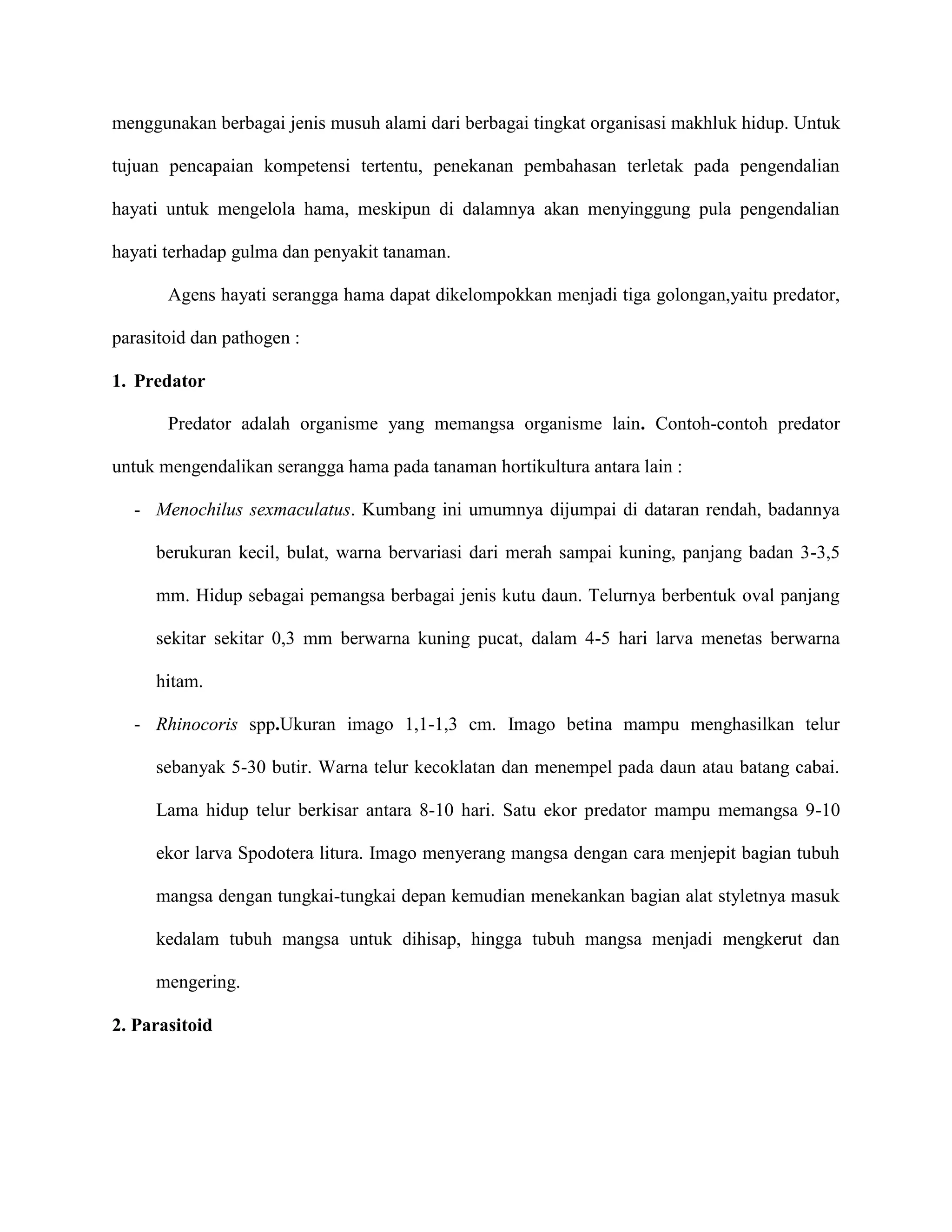 Pengendalian Hayati | DOCX