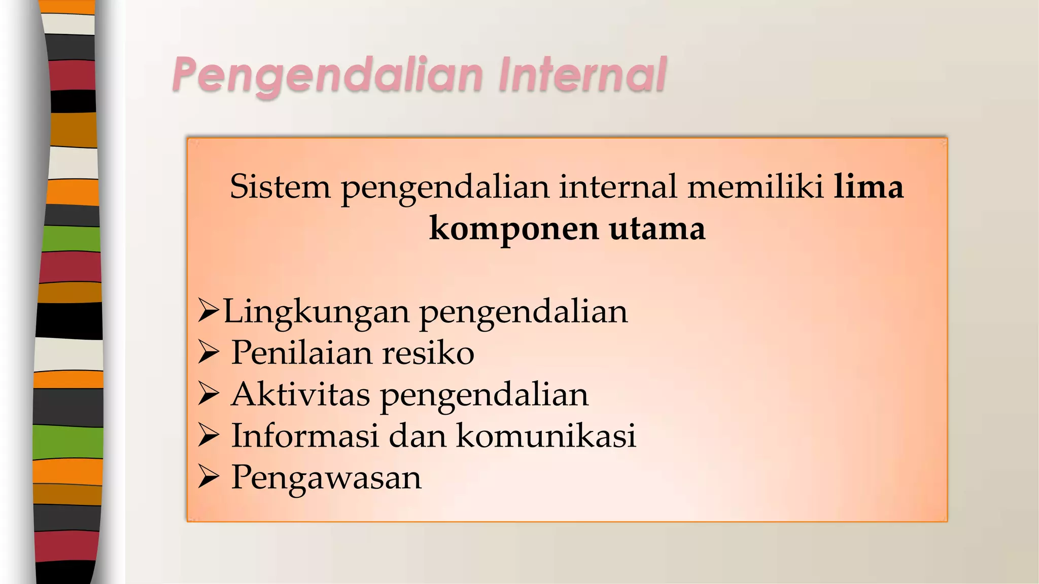 Pengendalian intern, | PPTX