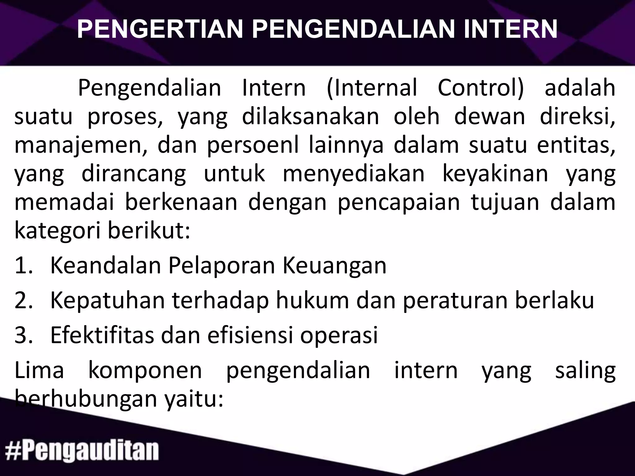 Pengendalian intern | PPTX