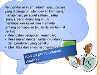 Pengendalian intern pembelian | PPTX
