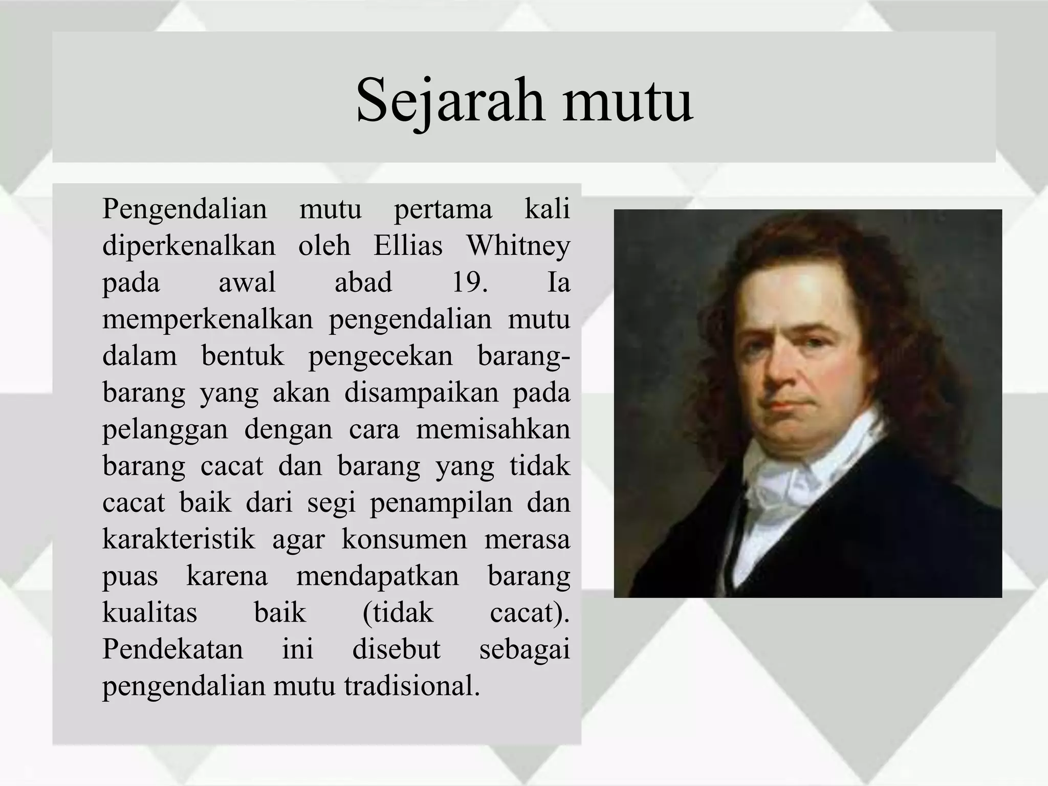 Pengendalian mutu industri agro | PPTX
