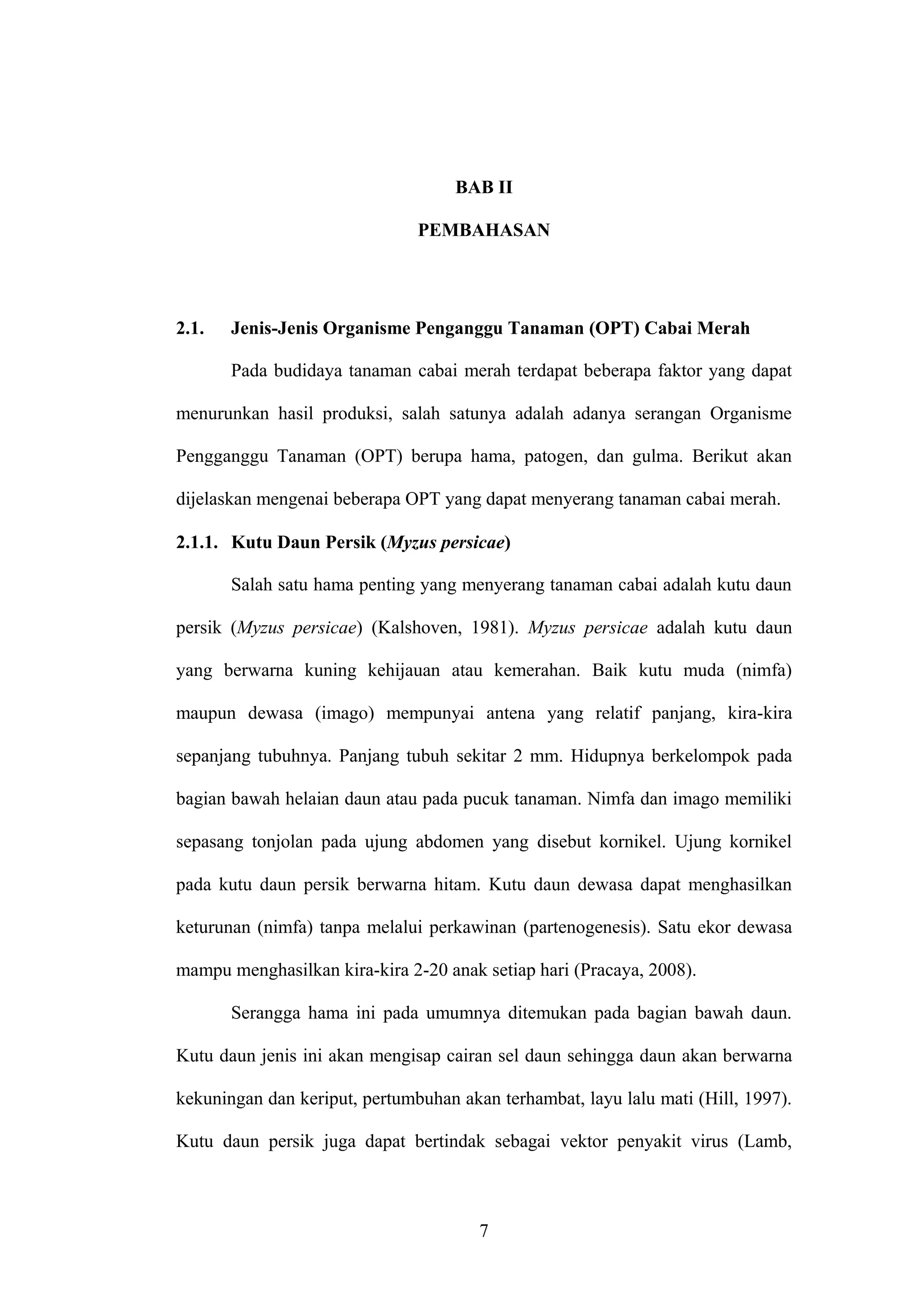 Pengendalian Organisme Pengganggu Tanaman (OPT) Berbasis Ramah ...