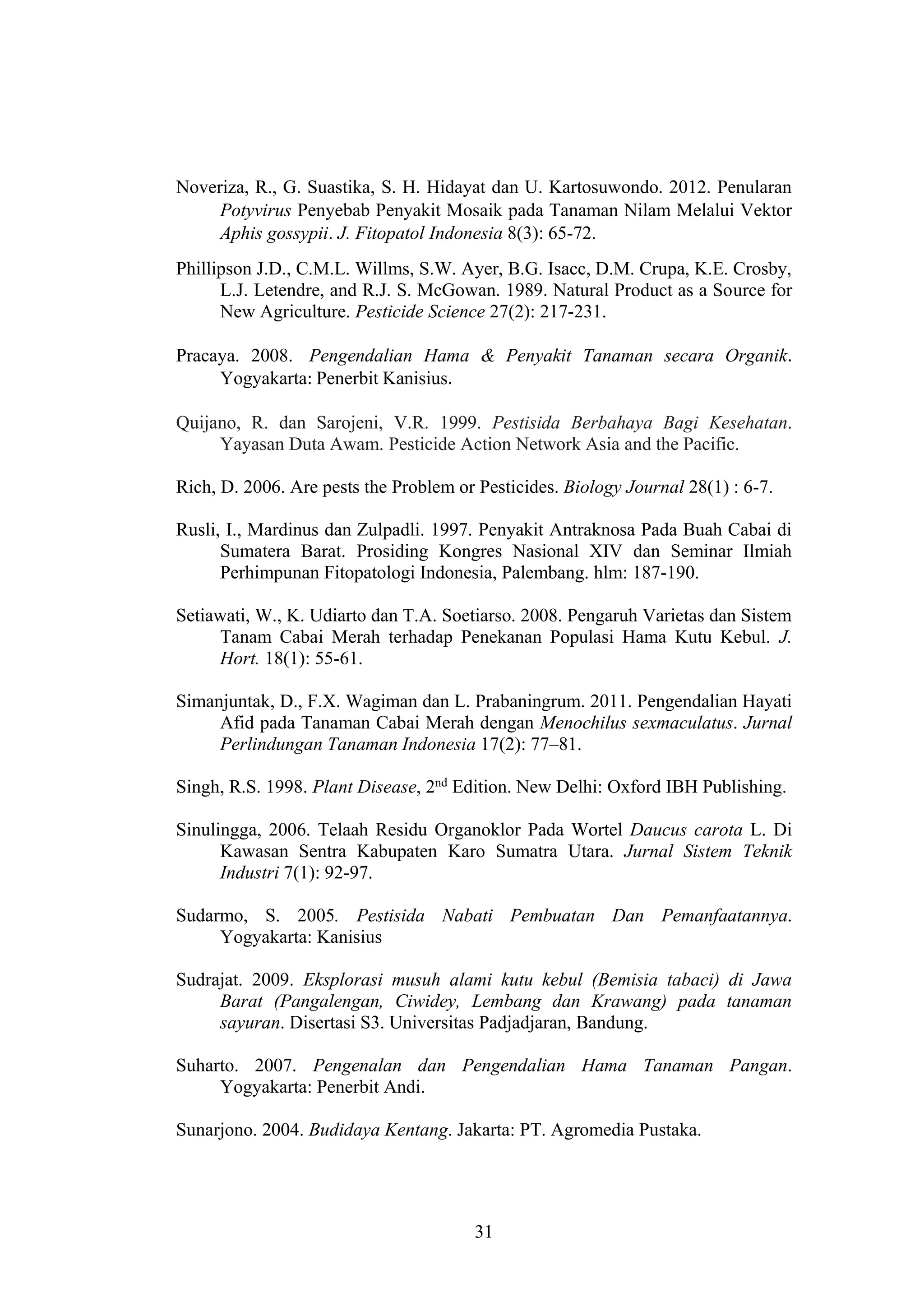 Pengendalian Organisme Pengganggu Tanaman (OPT) Berbasis Ramah Lingkungan Pada Tanaman Cabai ...