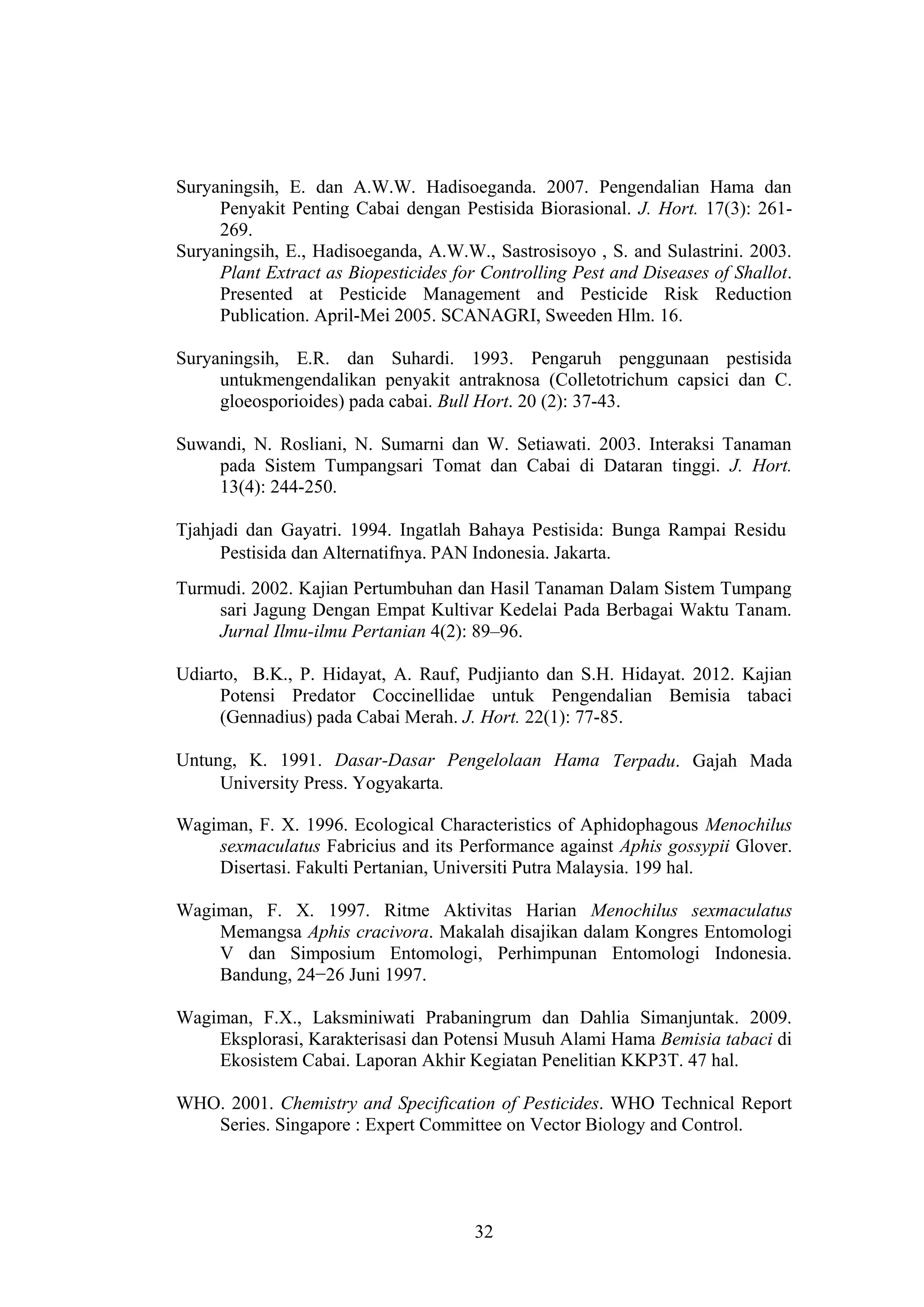 Pengendalian Organisme Pengganggu Tanaman (OPT) Berbasis Ramah ...