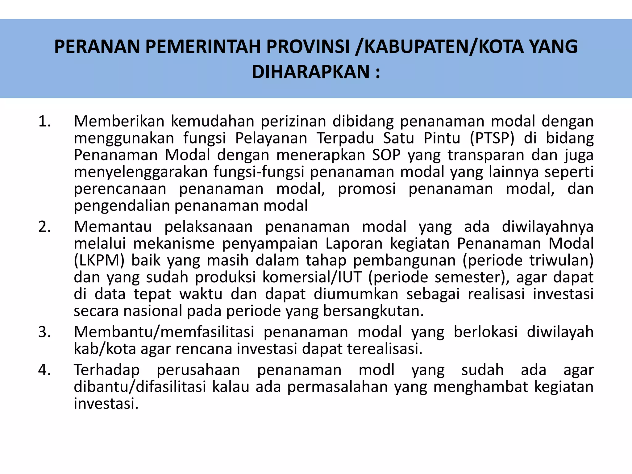 Pengendalian pelaksanaan penanaman modal | PPTX