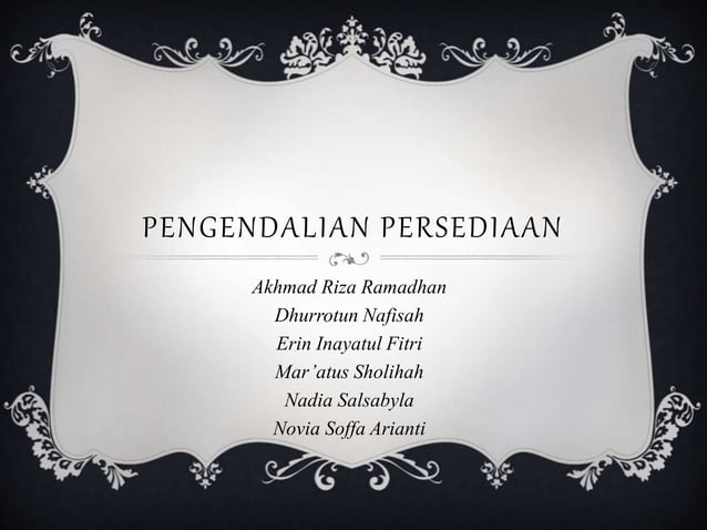 Pengendalian persediaan | PPTX