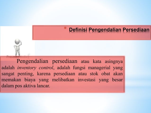 Pengendalian persediaan | PPTX