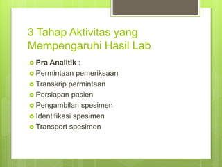 Pengendalian Proses.pptx Mata kuliah manajemen mutu laboratorium | PPTX
