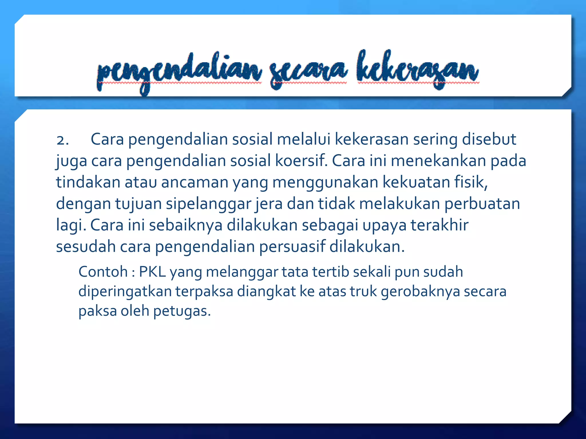 Pengendalian sosial | PPTX