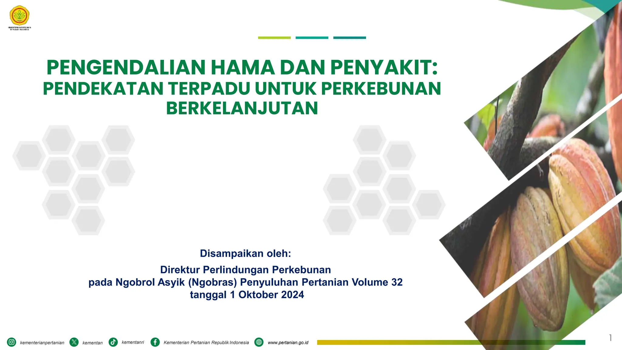 PENGENDALIAN HAMA DAN PENYAKIT:PENDEKATAN TERPADU UNTUK PERKEBUNAN ...