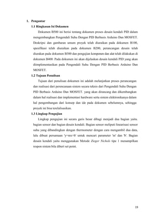 Pengendali suhu dengan PID berbasis arduino dan MOSFET | PDF