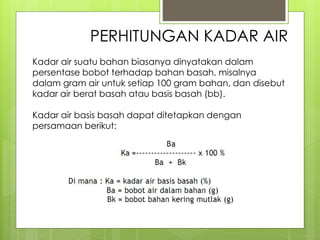 Pengeringan (lanjutan) | PPTX