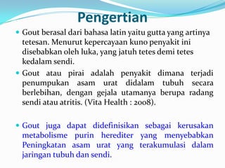 asuhan keperawatan pada pasien GOUT | PPT