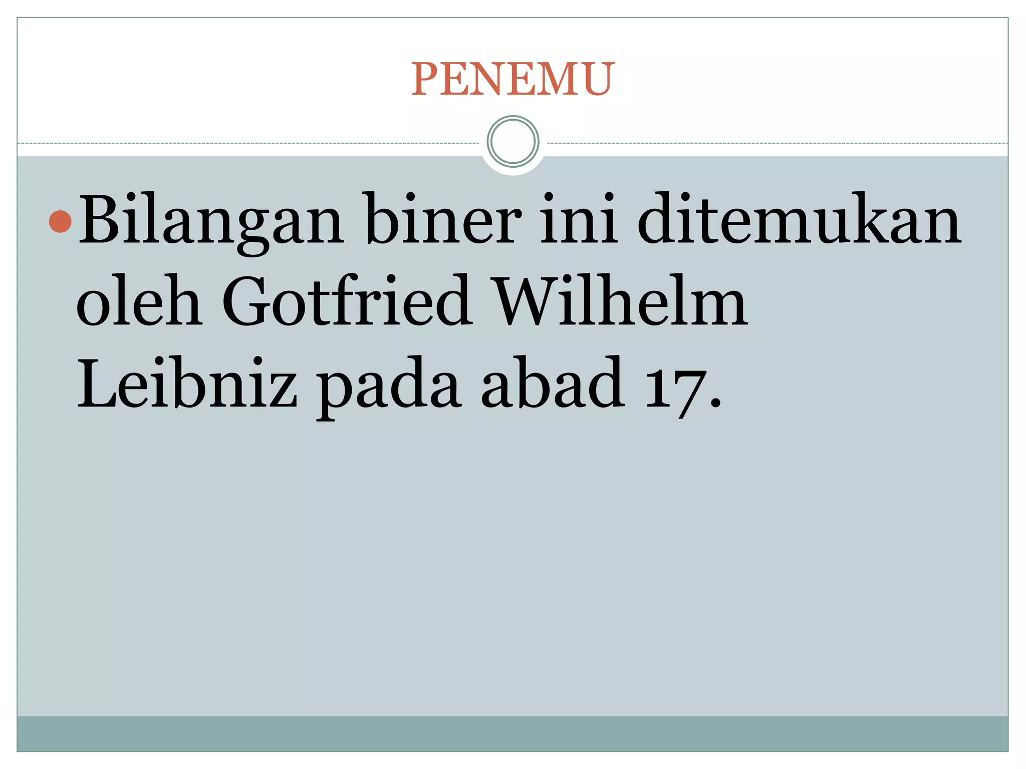 BILANGAN BINER | PPTX