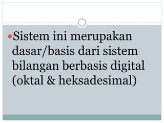 BILANGAN BINER | PPTX