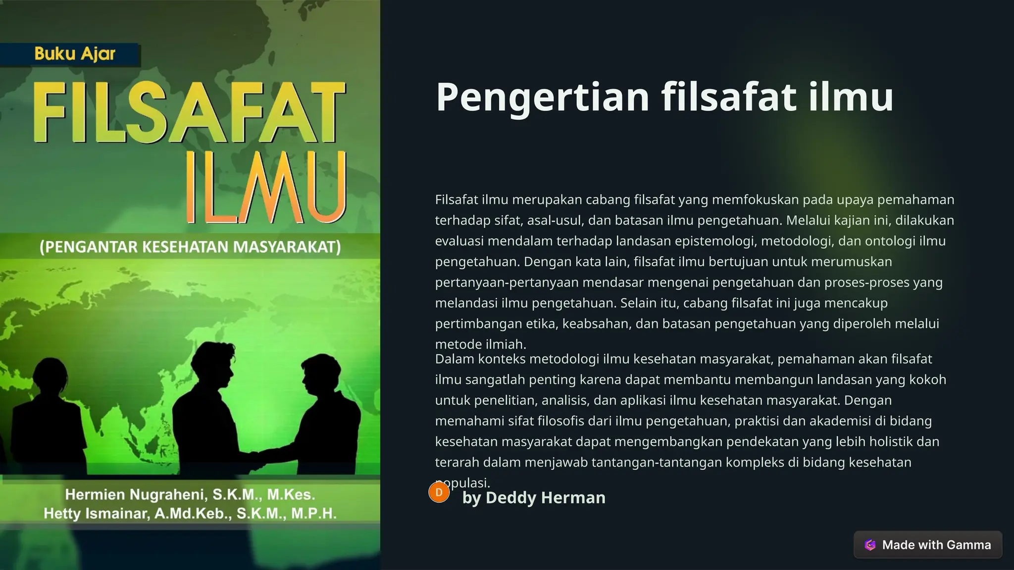 Pengertian-filsafat-ilmu- kesehatan masyarakat.pptx
