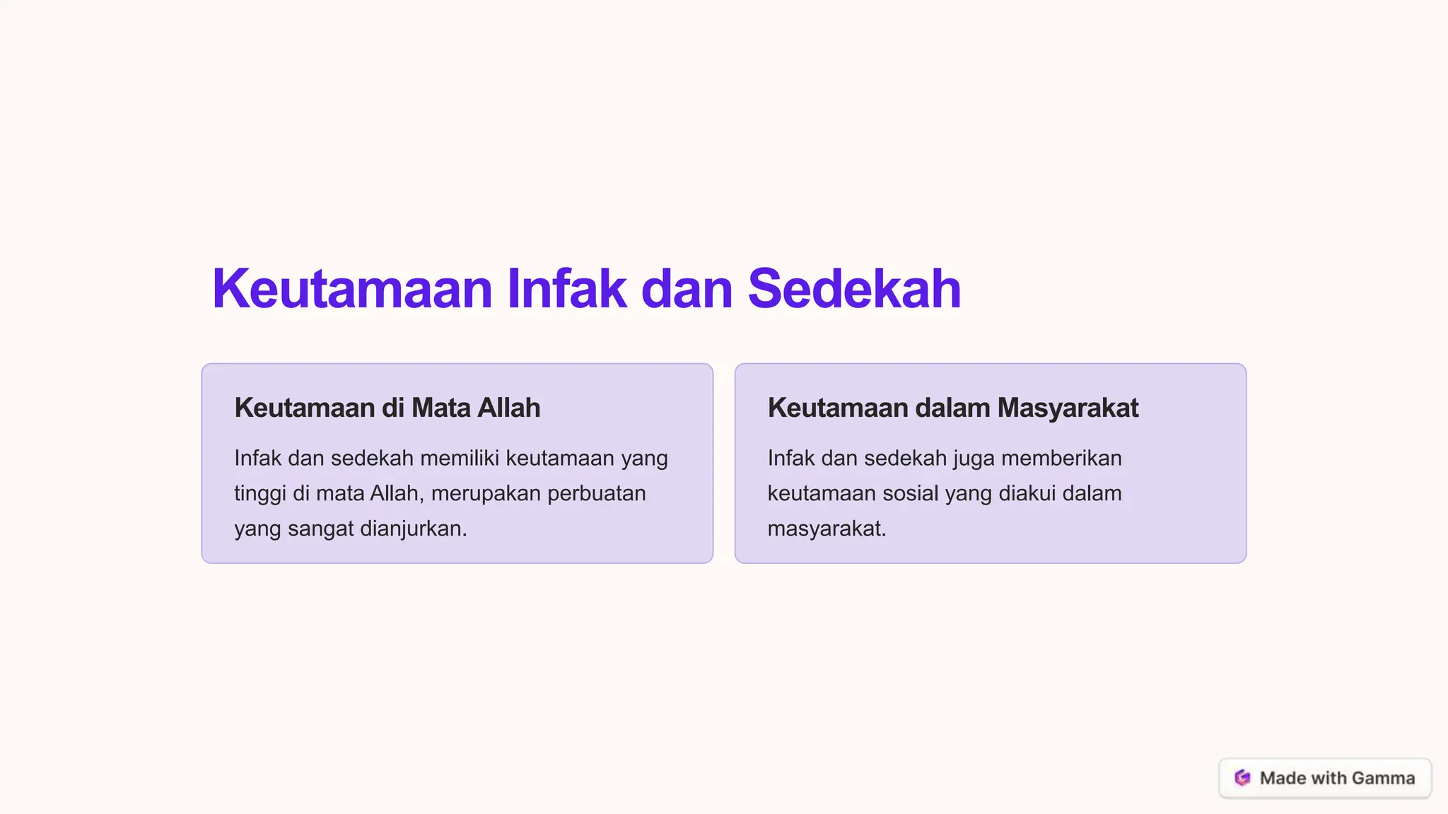 Pengertian infak dan pengertian sedekah. | PPTX