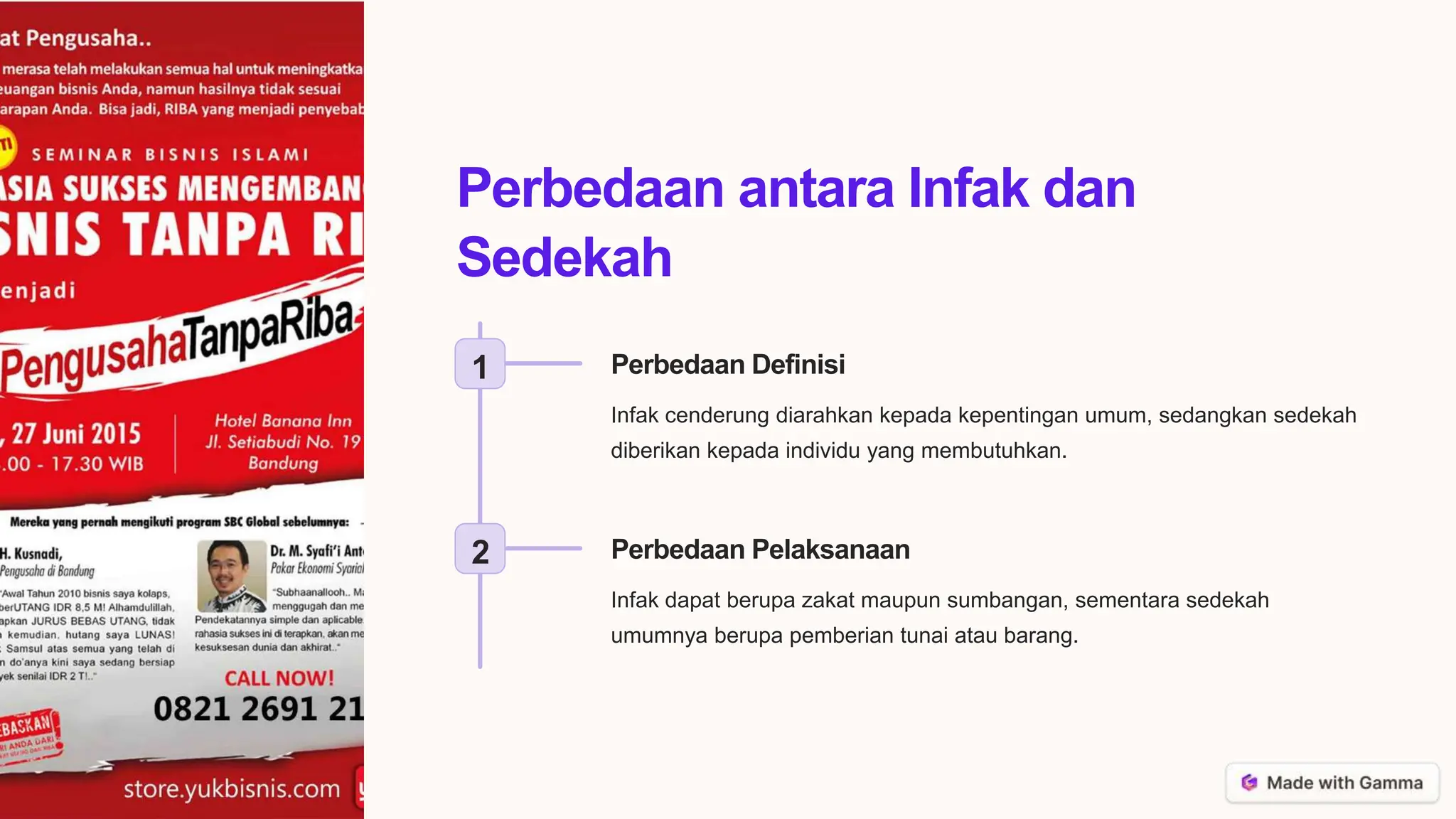 Pengertian infak dan pengertian sedekah. | PPTX