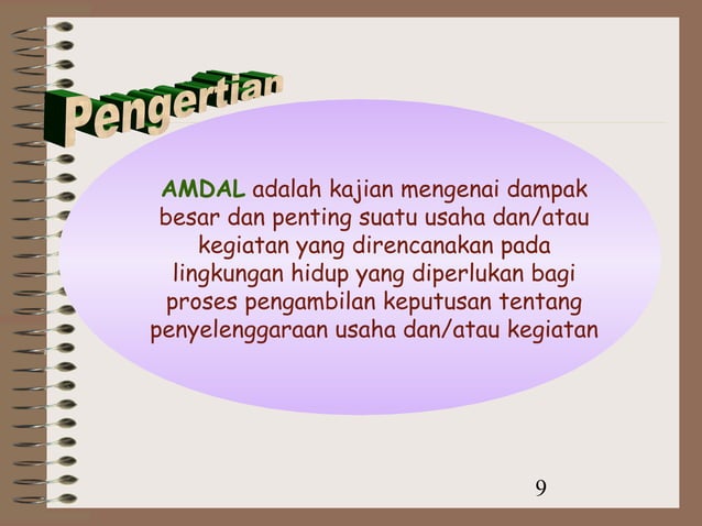 Pengertian proses-manfaat amdal | PPT