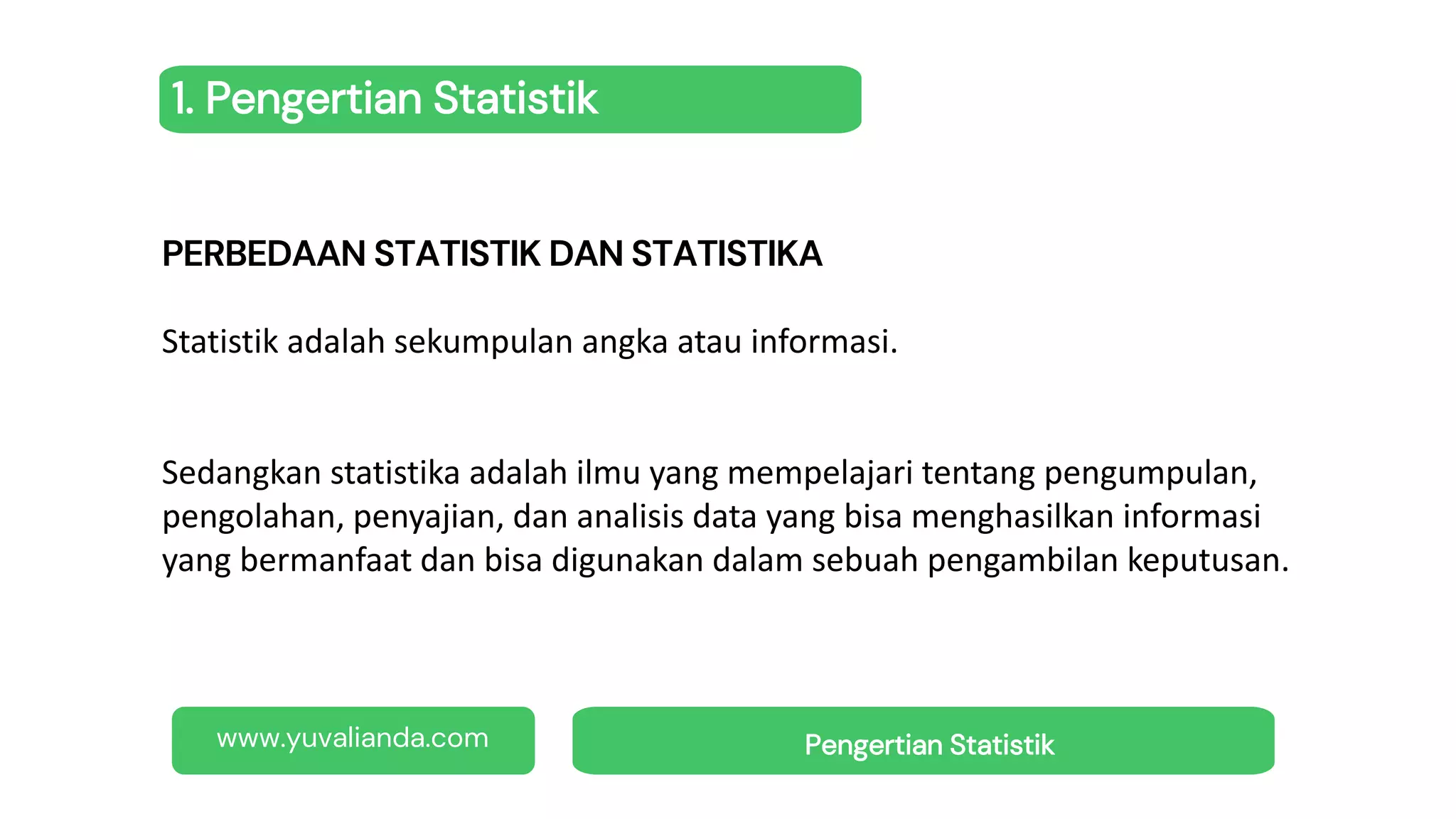Pengertian statistik - Definisi, Jenis, Manfaat, Hingga Cabang Ilmu | PPTX