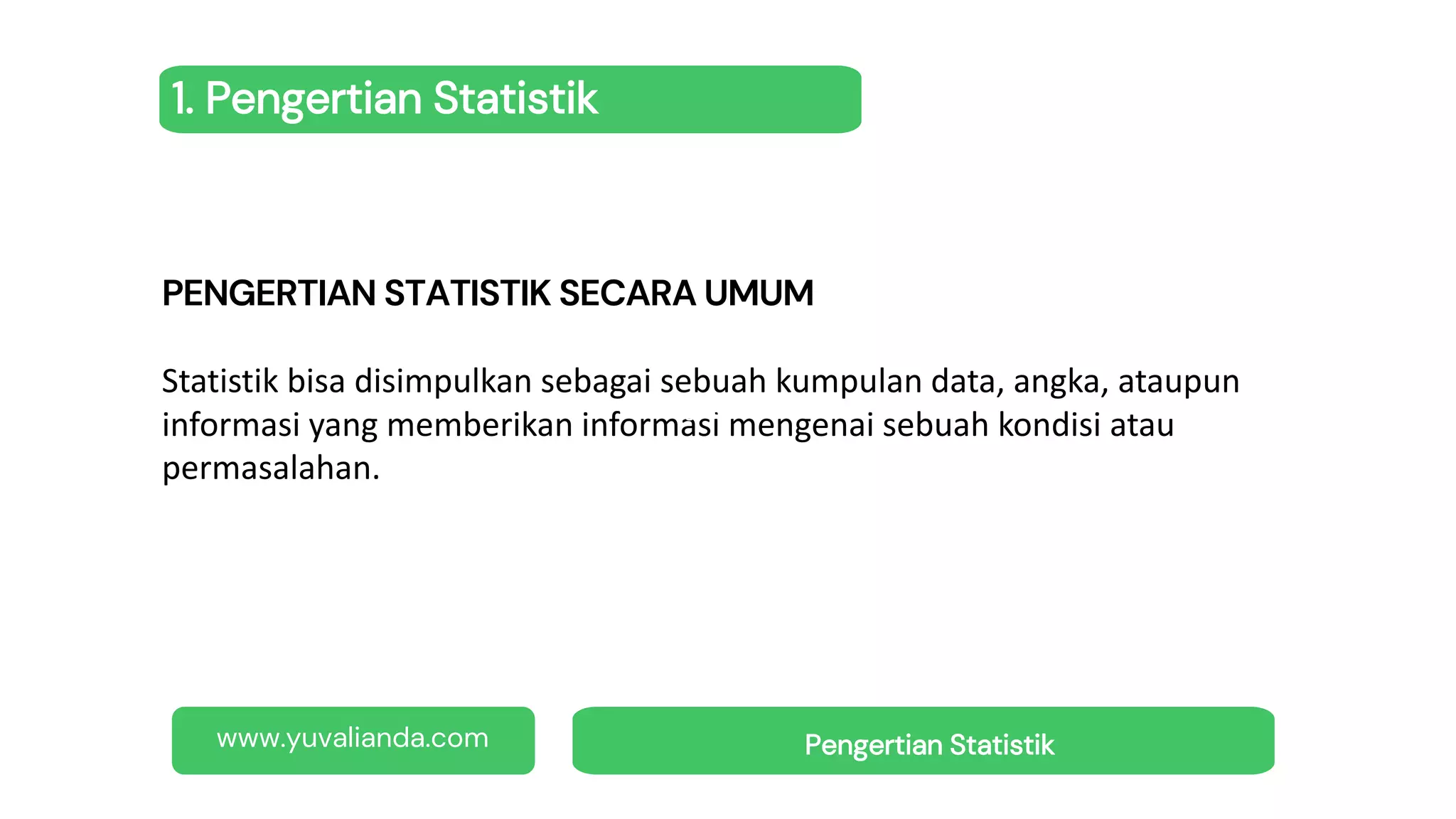 Pengertian statistik - Definisi, Jenis, Manfaat, Hingga Cabang Ilmu | PPTX