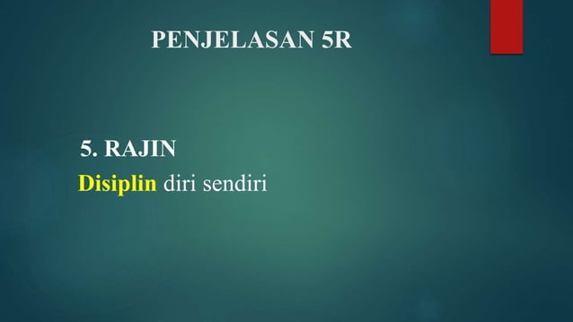 Pengertian 5 r dan penerapan | PPTX