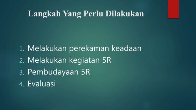 Pengertian 5 r dan penerapan | PPTX