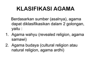 Pengertian agama | PPT