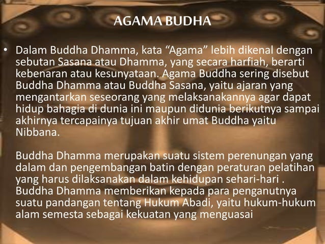 Pengertian agama budha | PPT