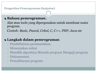 Pengertian algoritma | PPT