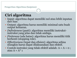 Pengertian algoritma | PPT